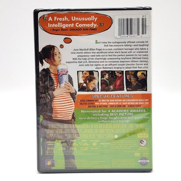 Fox | Media | Juno Movie Brand New Sealed Dvd 207 Michael Cera Elliot ...